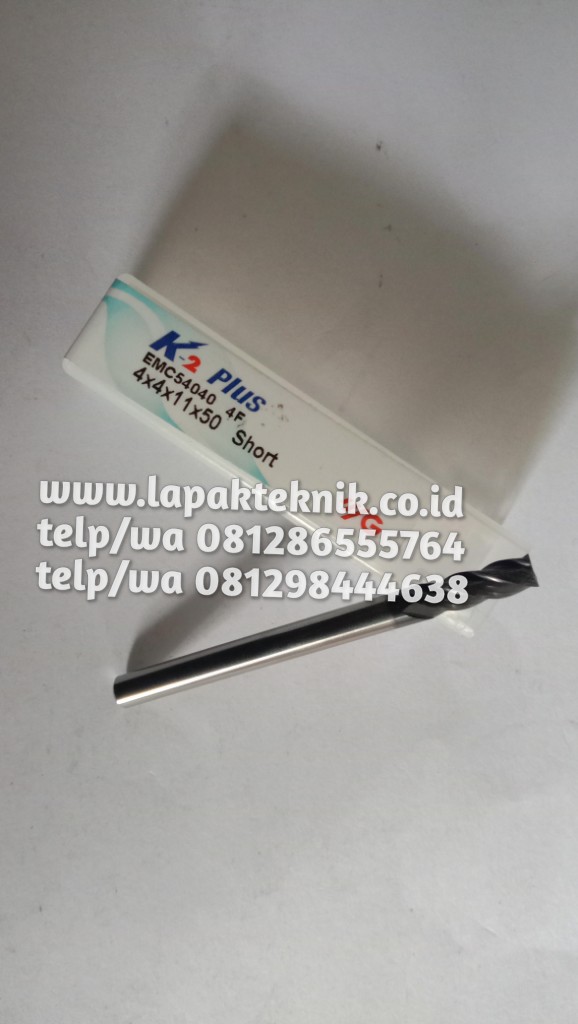 Jual Endmill Carbide 4x4x11x50 EMC54040 4F K2 – YG | Lapak Teknik